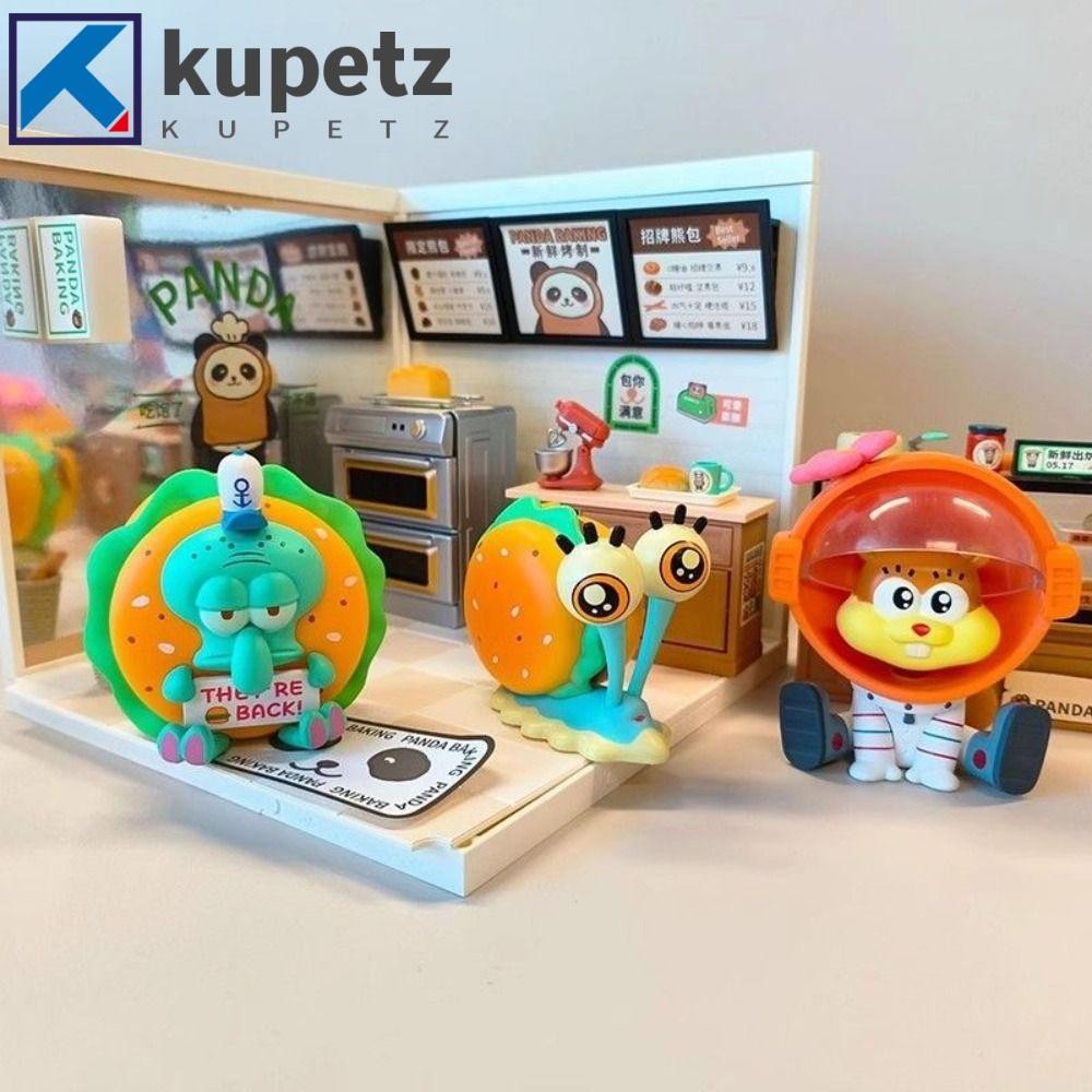 KUPETZ 6Pcs/Set Patrick Star Model Toy , PVC Plankton Squidward Anime ...