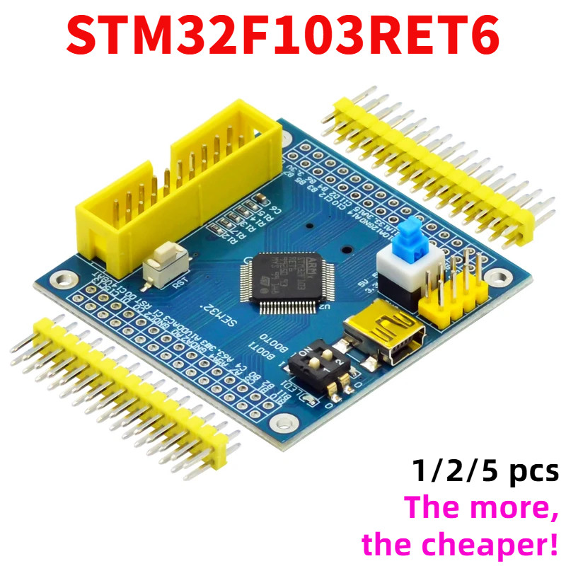 1/2pcs STM32F103RET6 Brazo STM32 Módulo De Placa De Desarrollo Del ...