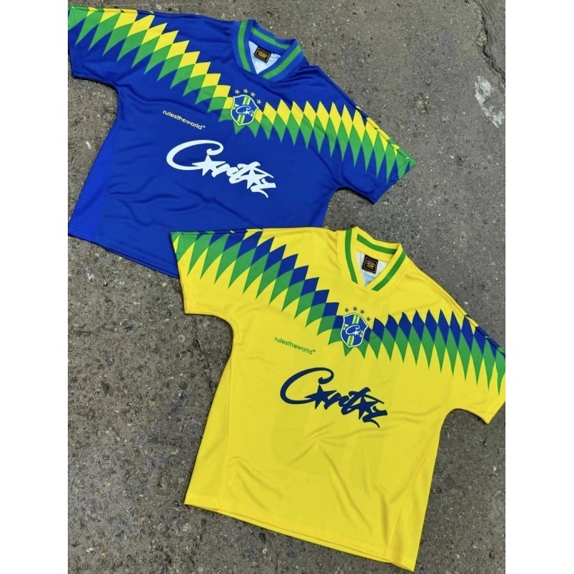 Nuevo Azul Y Amarillo Contraste De color Parche Trabajo Incrustado ...