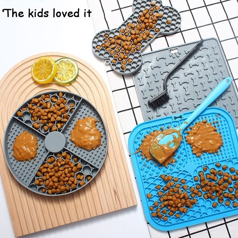 Pet Slow Food Mat seguro de grado alimenticio inodoro con Sippers una ...