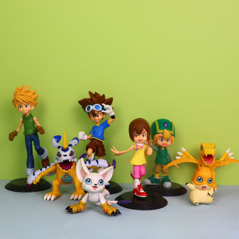 Ocho Figuras De Digimon Yagami Taichi Ishida Yamato Retrato De La ...