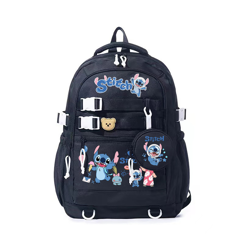 Mochila De Dibujos Animados Stich Mochila Lindo Lilo Stitch Estudiante ...