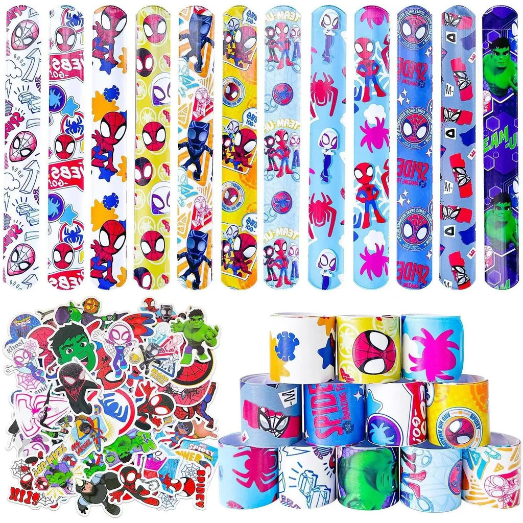 Spidey Y Sus Increíbles Amigos Slap Pulseras Stickers Suministros De La ...