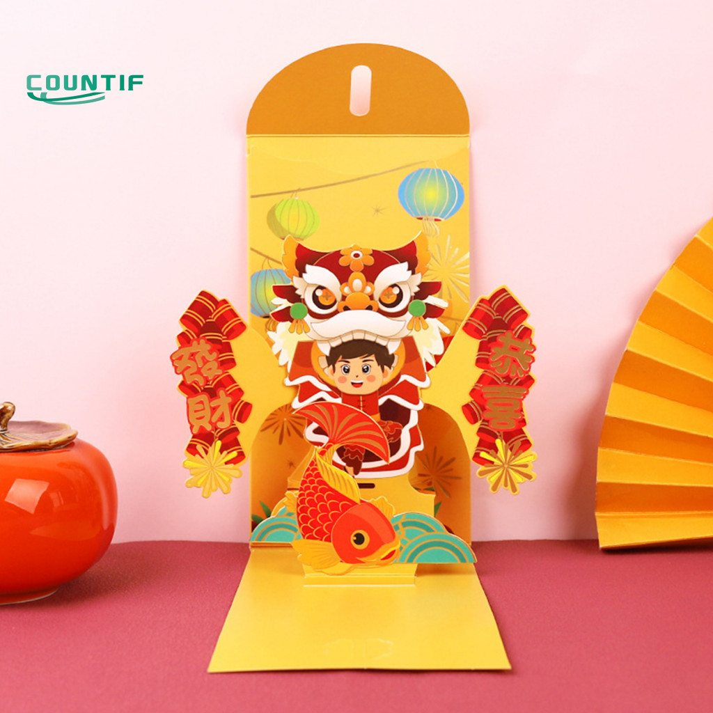 Traditional Red Packet 3d Design Envelope 2025 Snake Year Lucky Money ...