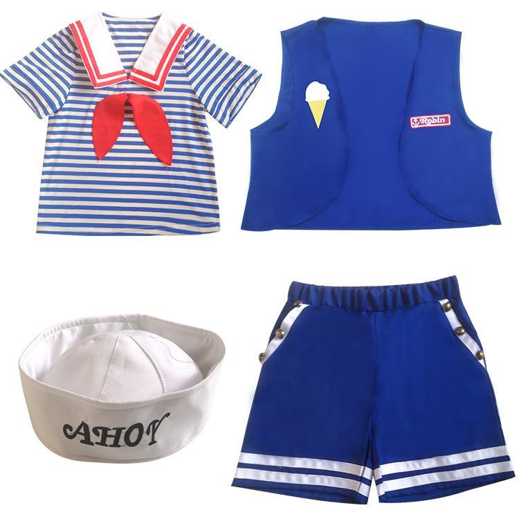 Stranger Things Season3 Ice Cream Shop Clerk Uniforme De La Marina De ...