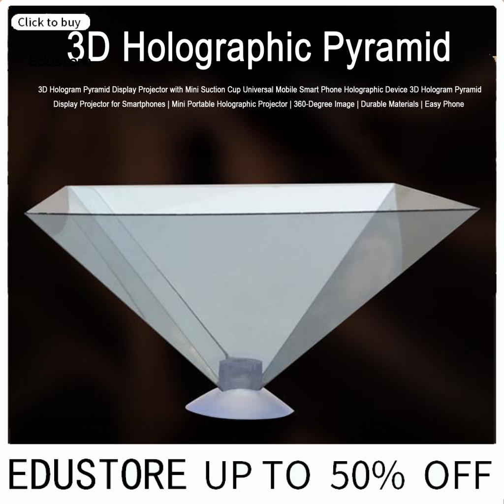 Portable Hologram Projector 3d Holographic Pyramid for Smartphones ...