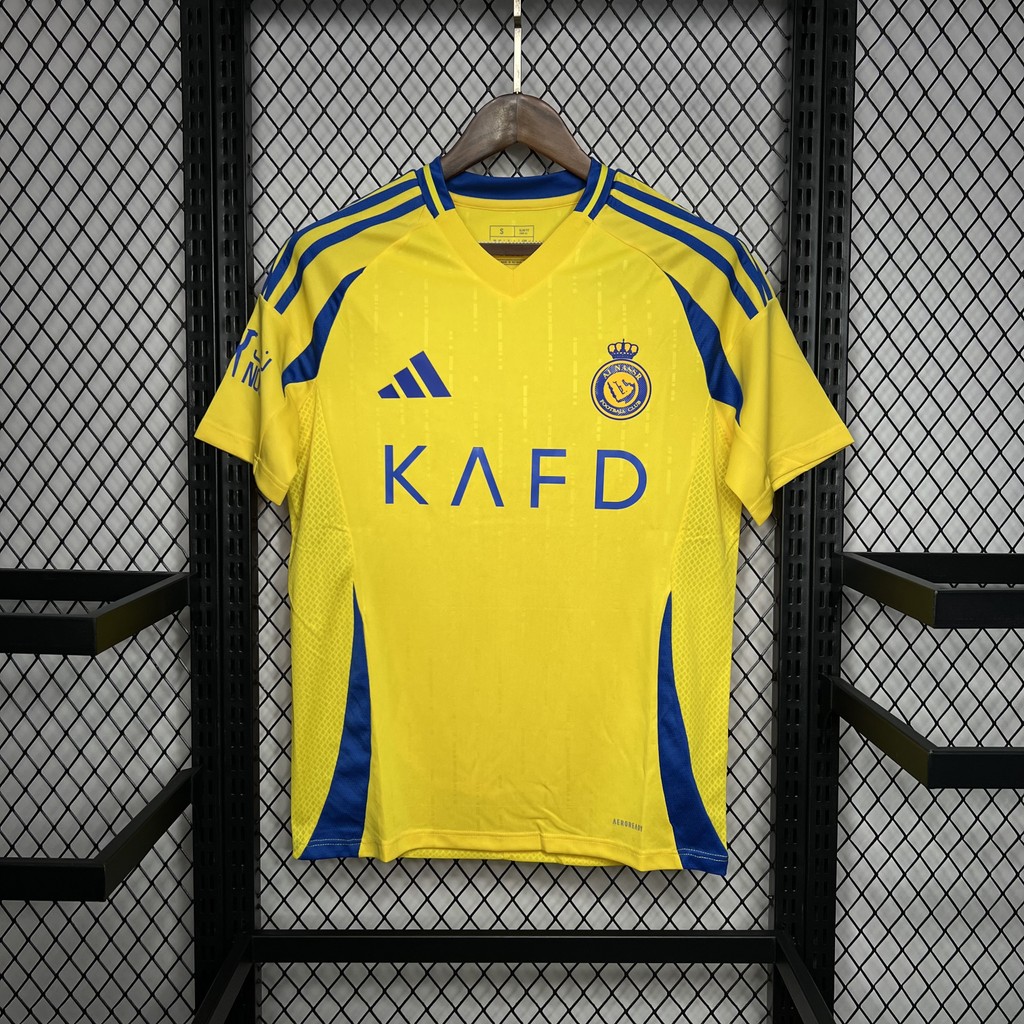 2024/25 Nueva Polera De Fútbol Hombre Al-Nassr FC Home S-4XL Cristiano Ronaldo Amarilla Camiseta ...