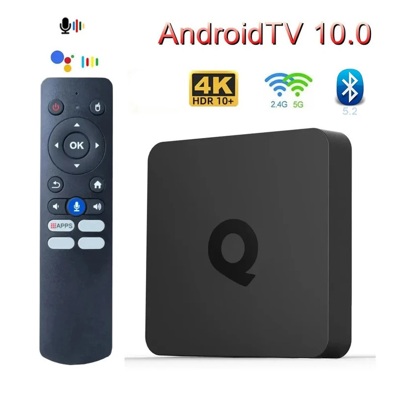 Q1 Smart TV caja Allwin h313 2GB 16GB Android 10 soporte voz remoto 4G ...