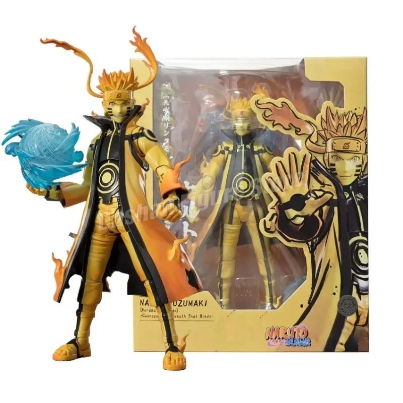 Shf Uzumaki Naruto Kurama Link Mode Figura De Acción Rikudo Sennin 9678