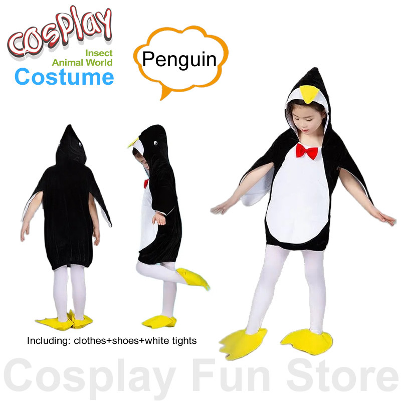 Niños Cosplay Pequeño Pingüino Traje Escenario Rendimiento Animales ...