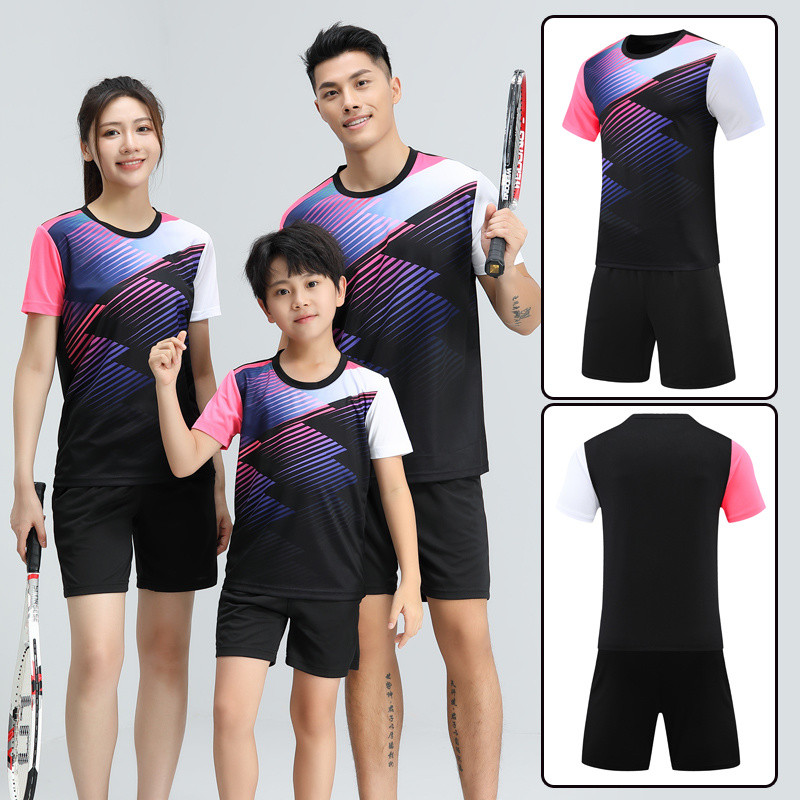 [2431 Personas Recolecidas] Conjunto de traje de bádminton para niños, conjunto de ropa ...