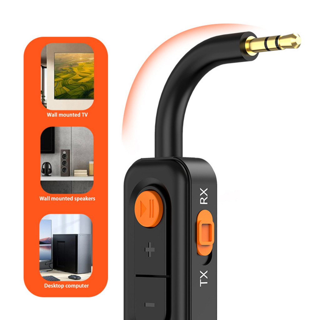 Noise-cancelling Receiver Transmitter Wireless Bluetooth Car Aux ...