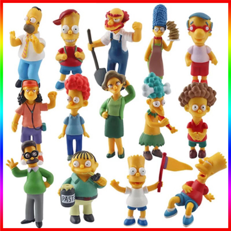 Los Simpsons Familia Figura De PVC Set 14pcs Homer Marge Bart Lisa ...