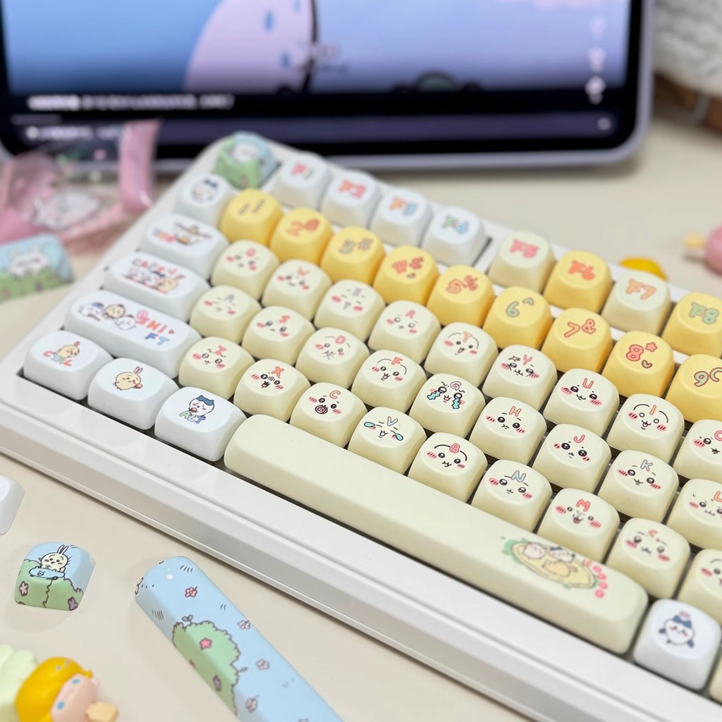 Usagi Keycap SOA Perfil 148 Teclas PBT Sublimación De Cinco Caras Alice ...
