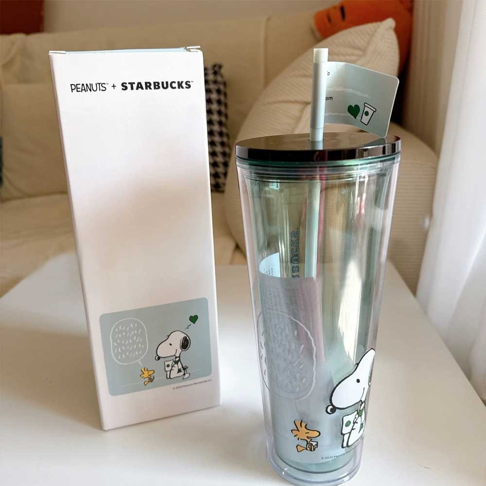 2025 Starbucks Plastic Mug Peanuts Snoopy 710ml | Shopee Chile