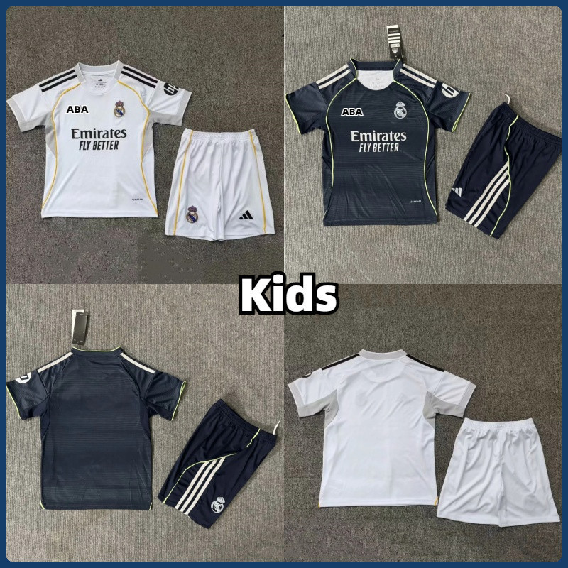 2025 2026 RMA Home Away 3er Kit Para Niños Real Madrid RMD Conjunto De ...
