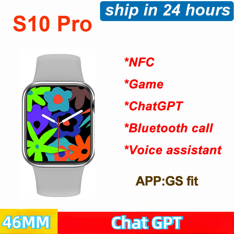 ChatGPT GS S10 PRO Reloj Inteligente Hombres Serie 10 NFC Bluetooth ...