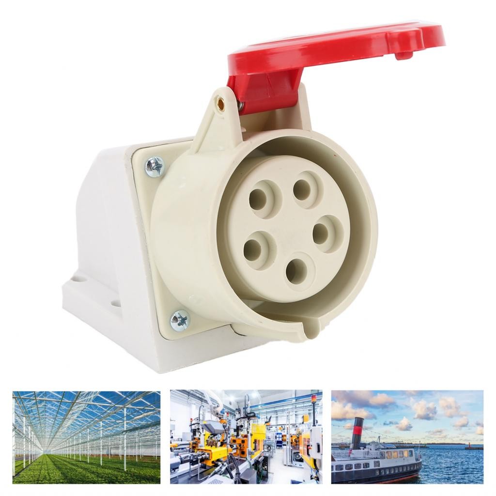 Industrial Socket 5Pin 380‑415V for Commercial Operations Construction ...