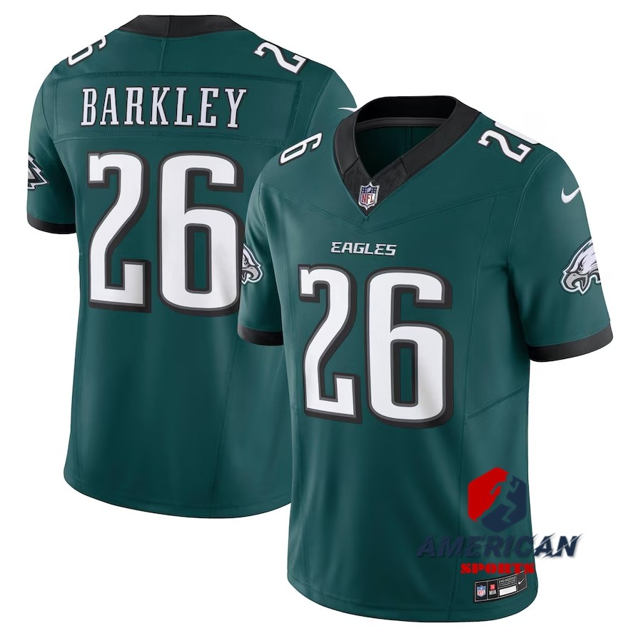 Hombres Camiseta NFL 2023 Philadelphia Eagles Saquon Barkley Regata ...