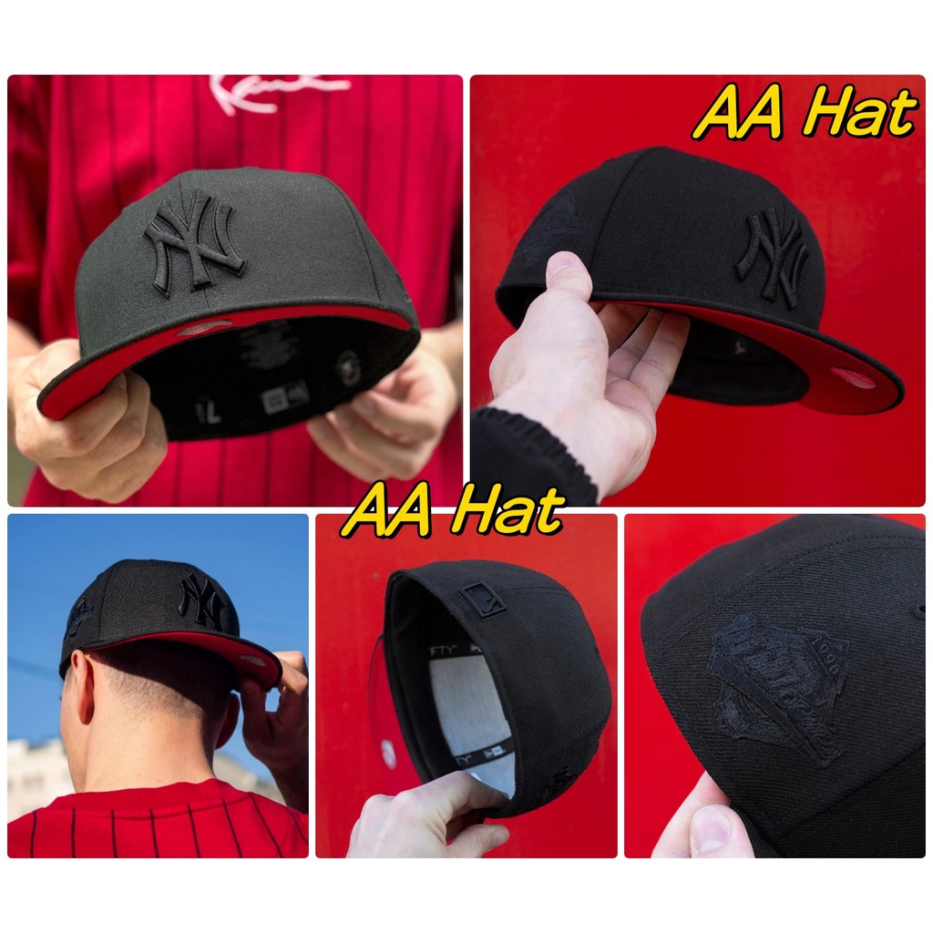 MLB Nueva York Yankees Serie Mundial 1996 Todo Negro Y Rojo Sombrero ...