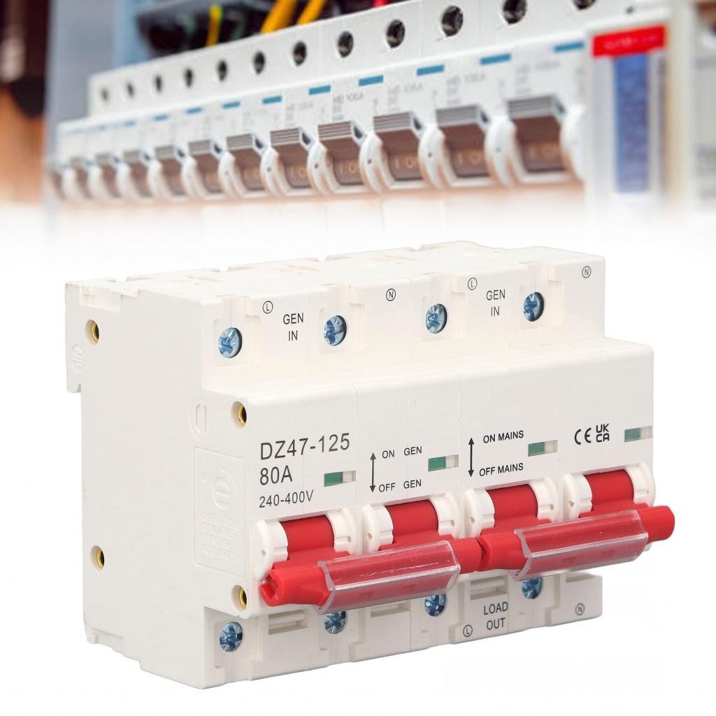 Dual Power Transfer Switch Interlock Circuit Breaker Rail Installation ...