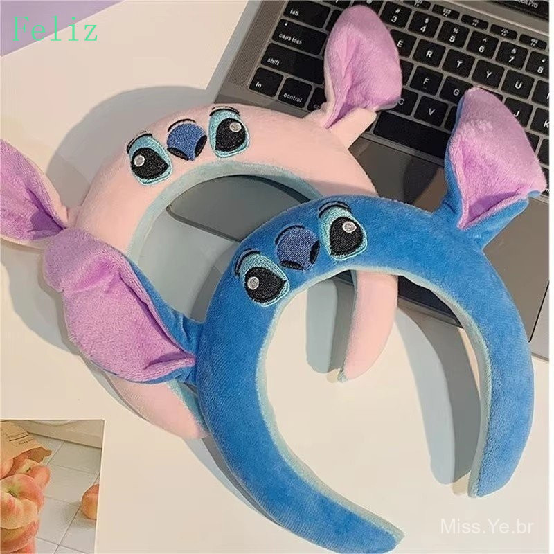Kawaii Stitch Banda De Pelo Lilo Y Dibujo Animado Peluche Rosa Azul ...