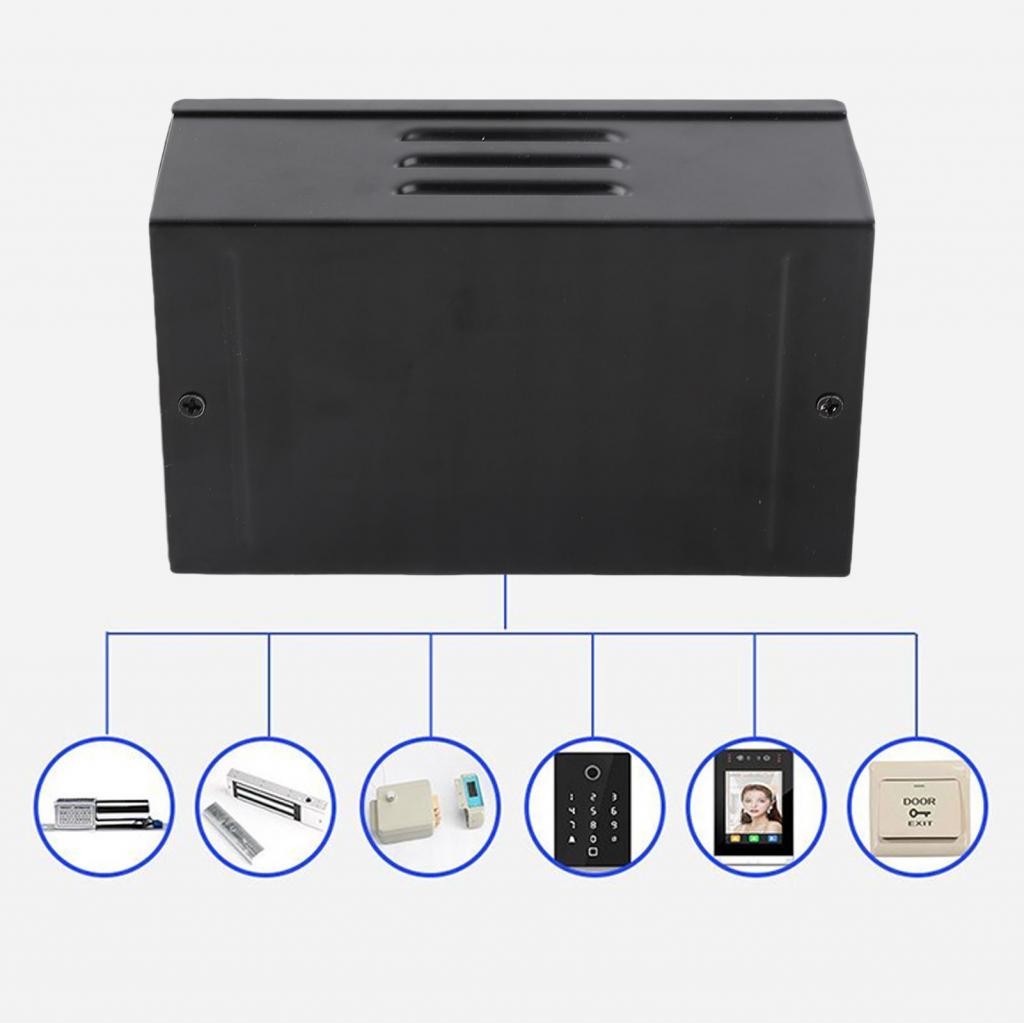 Door Electric Lock Power Supply Compact 12V 5A Control for Entry Exit ...