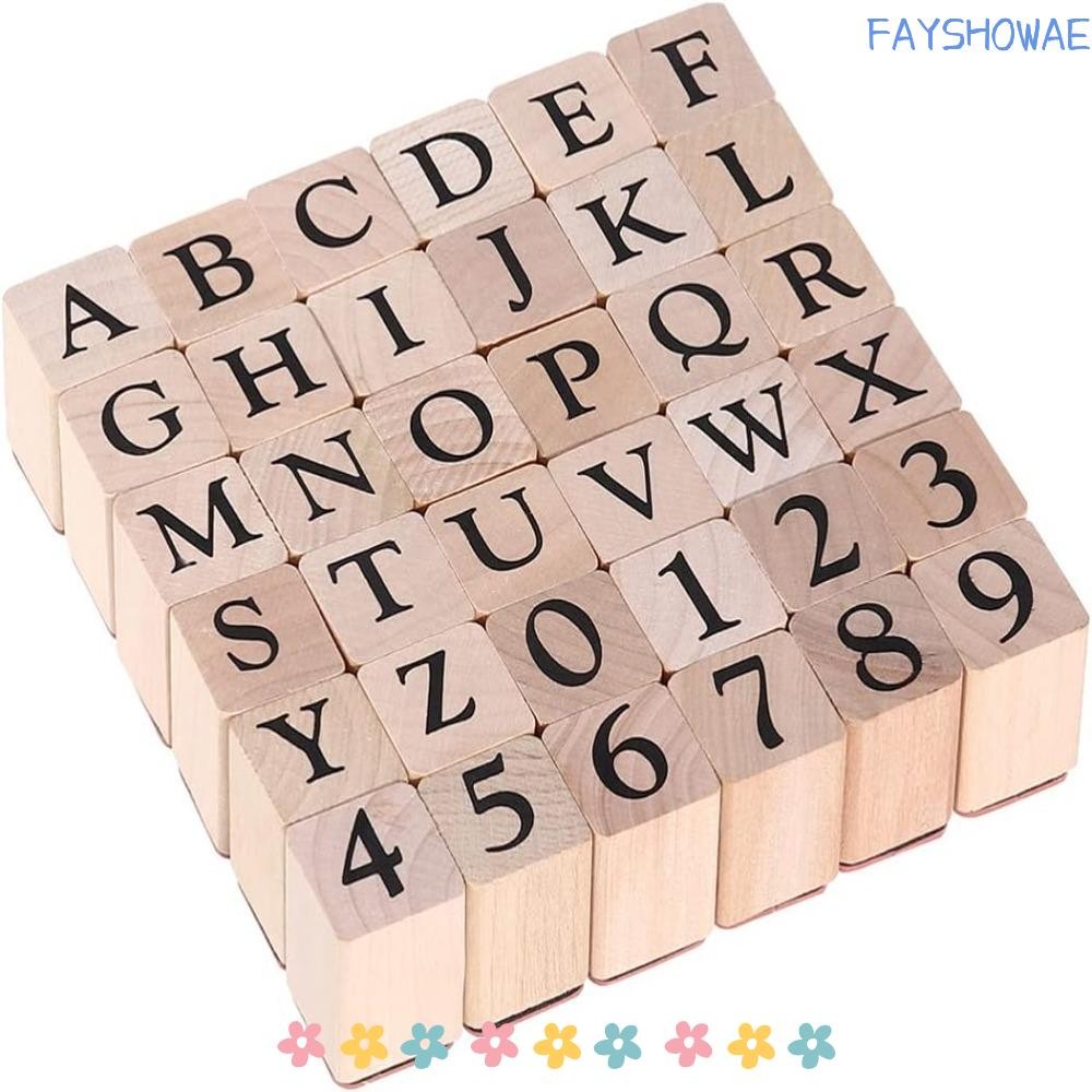 FAYSHOWAE Alfabeto Sellos De Goma , A-Z Letra Conjunto , DIY Tarjetas ...