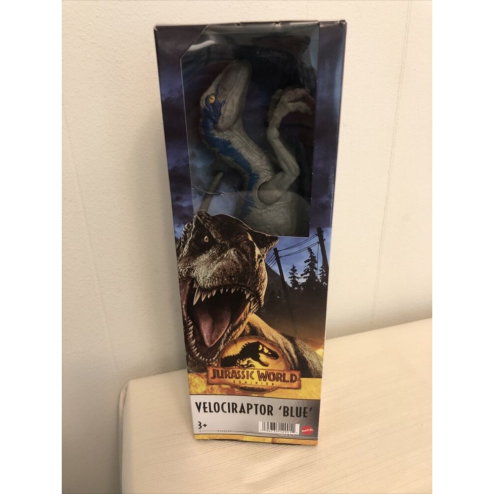Jurassic World Dominion 12 " Velociraptor Azul Figura De Dinosaurio ...