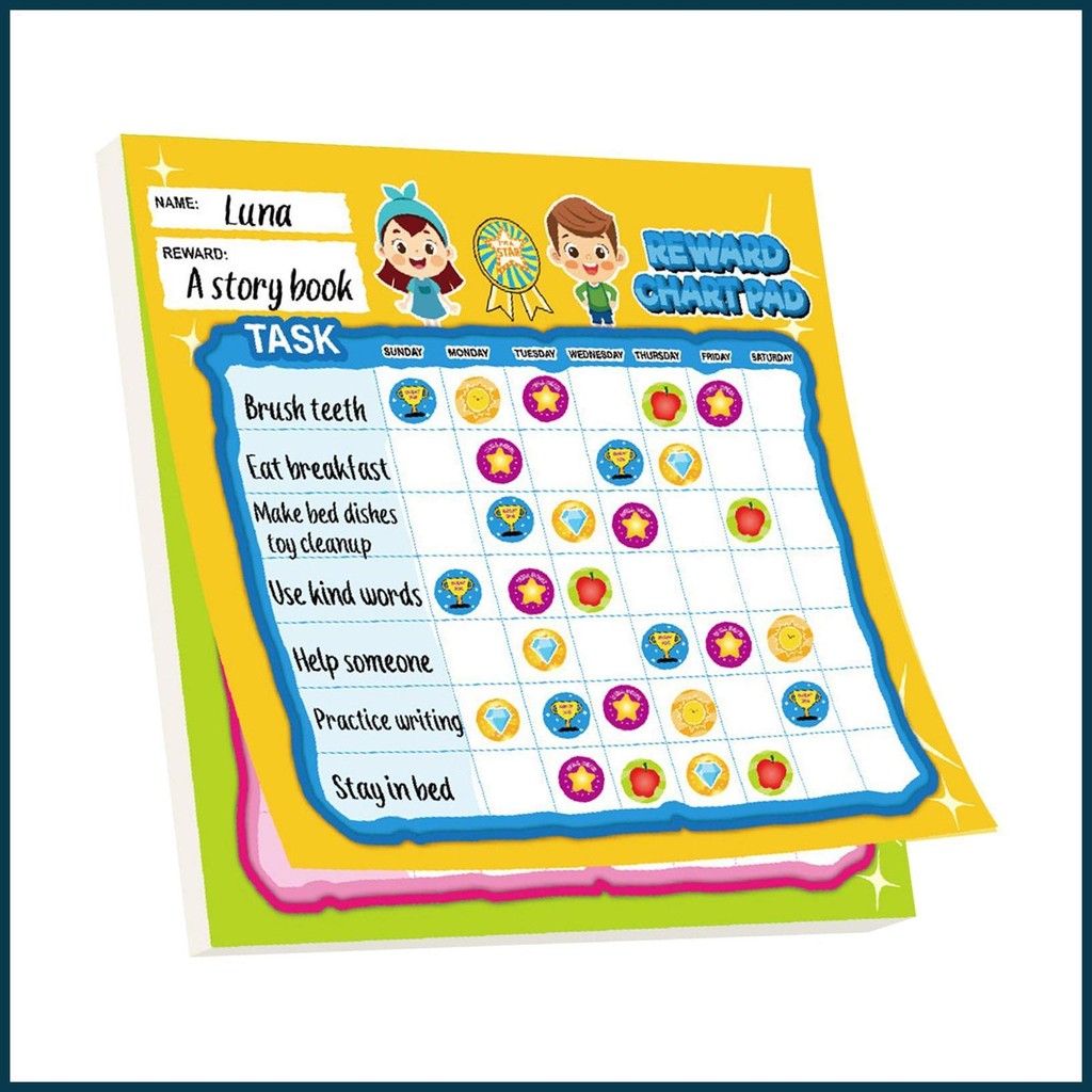Gráfico De Stickers Para Niños Pequeños Sistema De Recompensa Magnética ...