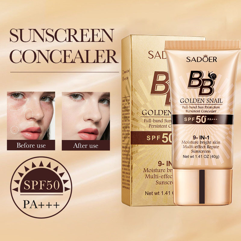 SADOER Oro Caracol Protector Solar BB Cream SPF50 + PA + + Fundación ...