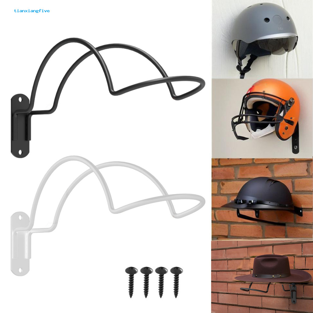 Multi-functional Helmet Stand Wall Mount Premium Iron Man Easy Install ...