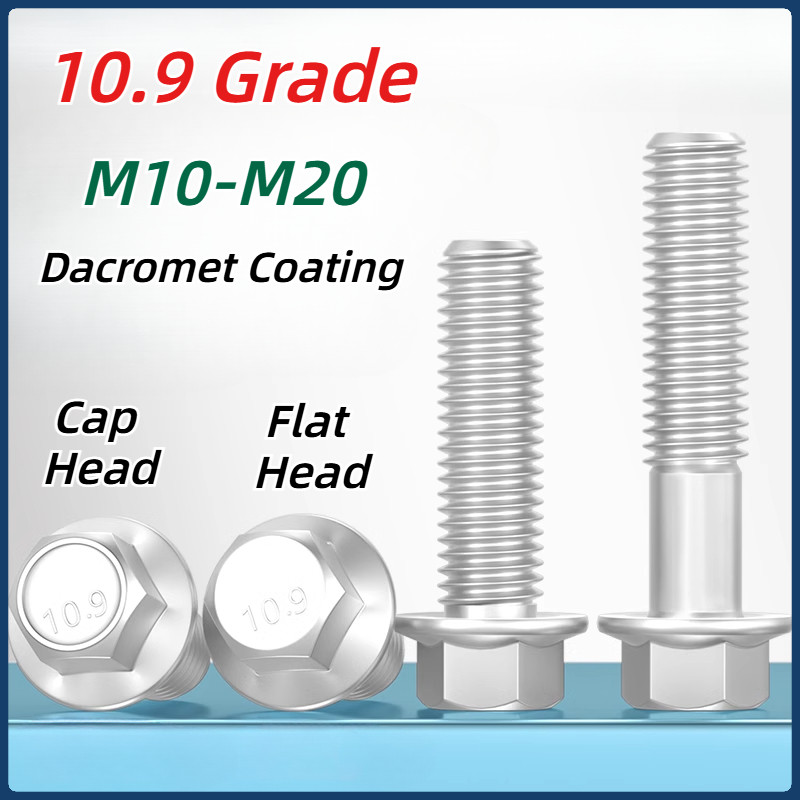 [Mx] Daclo Tratamiento Grado 10.9 Rosca Fina Exterior Perno De Brida ...