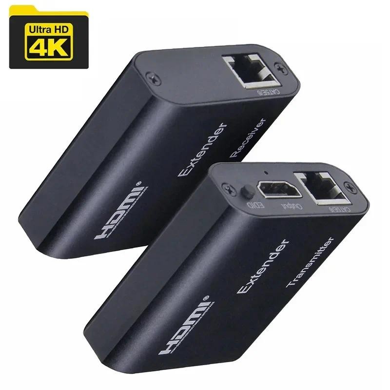 Extensor HDMI 4K A Través De Un Solo Cable Rj45 Cat5e/6 120M Con Salida ...