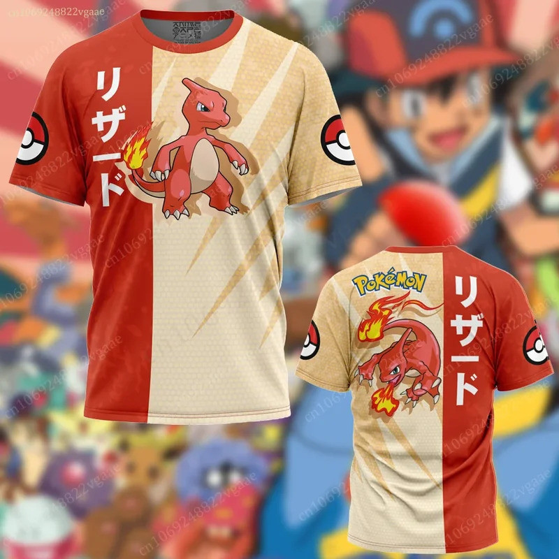 2025 Verano Pokémon Gengar Camiseta Impresa en 3D para Niños, Manga ...