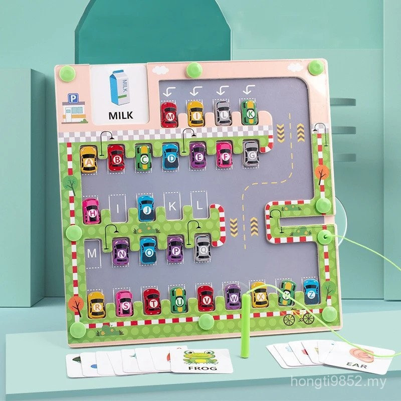 Juego De Emparejamiento Del Alfabeto Montessori , Laberinto De ...