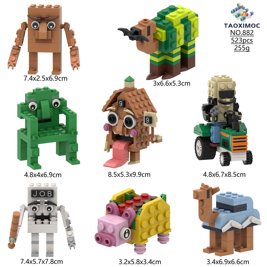 523pcs Tung Sahur Stick Figura VS Tralalero Tralala Shark Juguetes Niño ...