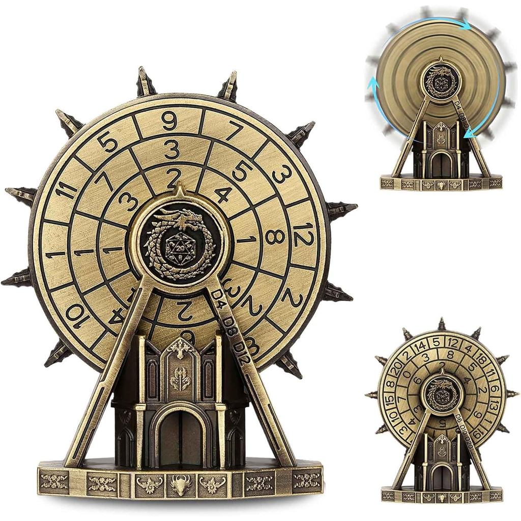 Ruleta DND Dados Spinner , 7 En 1 De Metal D & , Número Claro Y Bordes ...