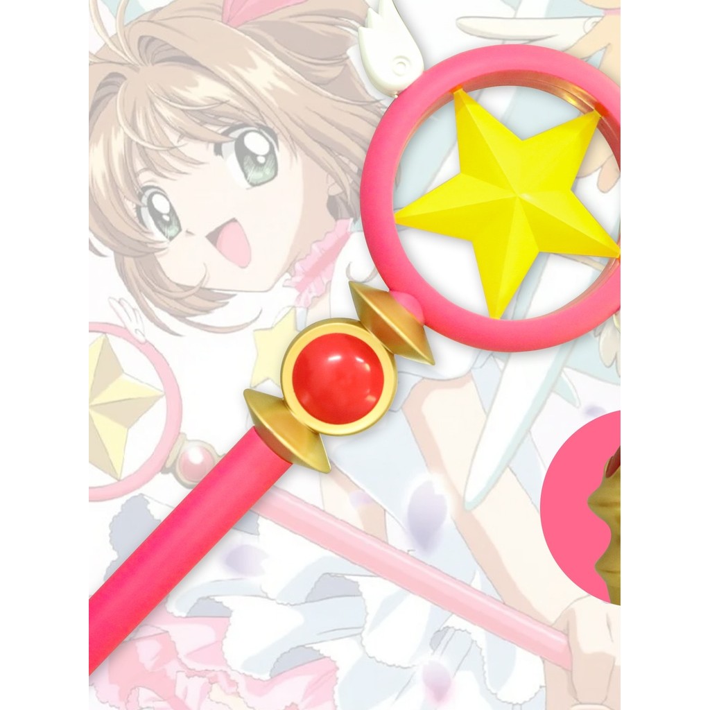 Sakura Cos Varita Bidimensional Atrezzo Sueño Estrella Cabeza Varita ...
