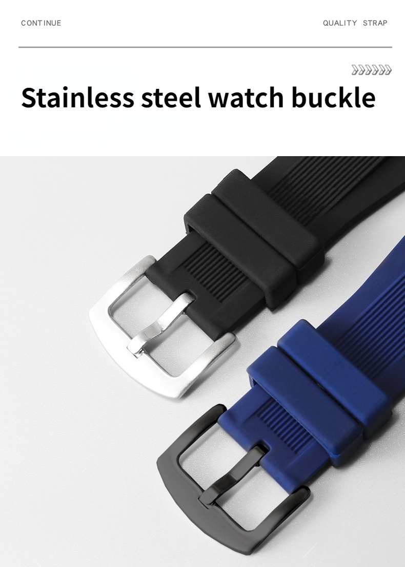 Correa De Reloj De Silicona Para MK Michael Kors Boca Elevada MK8730 ...