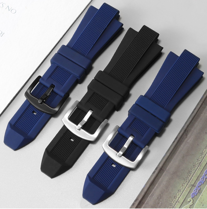 Correa De Reloj De Silicona Para MK Michael Kors Boca Elevada MK8730 ...