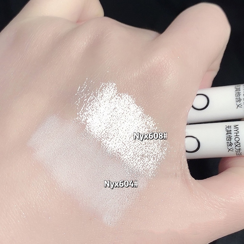 MYHO Lazy Eyeshadow Pen Iluminador Monocromo Con Brillo Nacarado Blanco ...