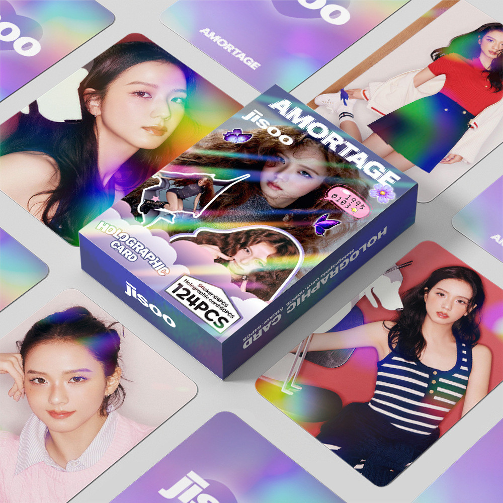LINXX 124pcs Blackpink JISOO Álbum AMORTAGE Lomo Tarjetas HD ...