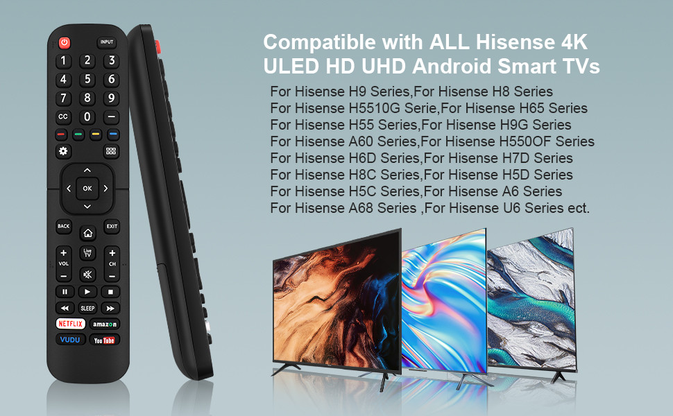 Universal Para Todos Los Hisense-TV-Remote Compatible Con Televisores ...
