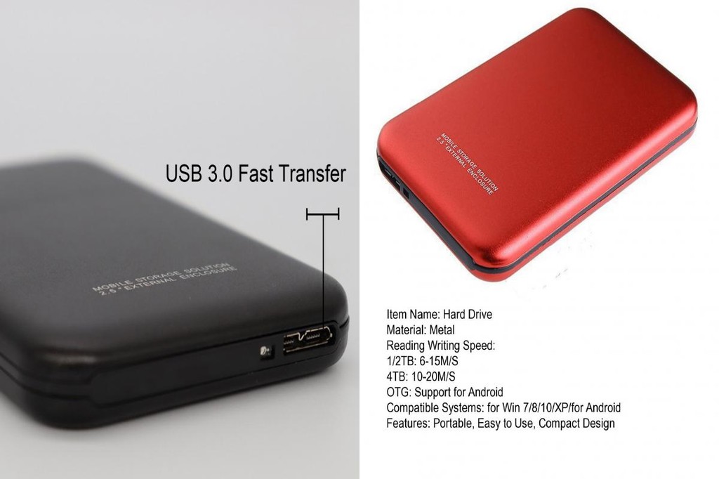 Usb Hard Drive Long-lasting Storage Solution Ultra-fast Portable Ssd 1t ...