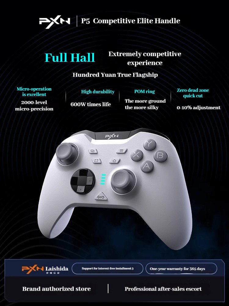Pxn P5 Pro Gaming Controller Inalámbrico Bluetooth Full Hall Ring Pom Cero Zona Muerta Steam Pc ...
