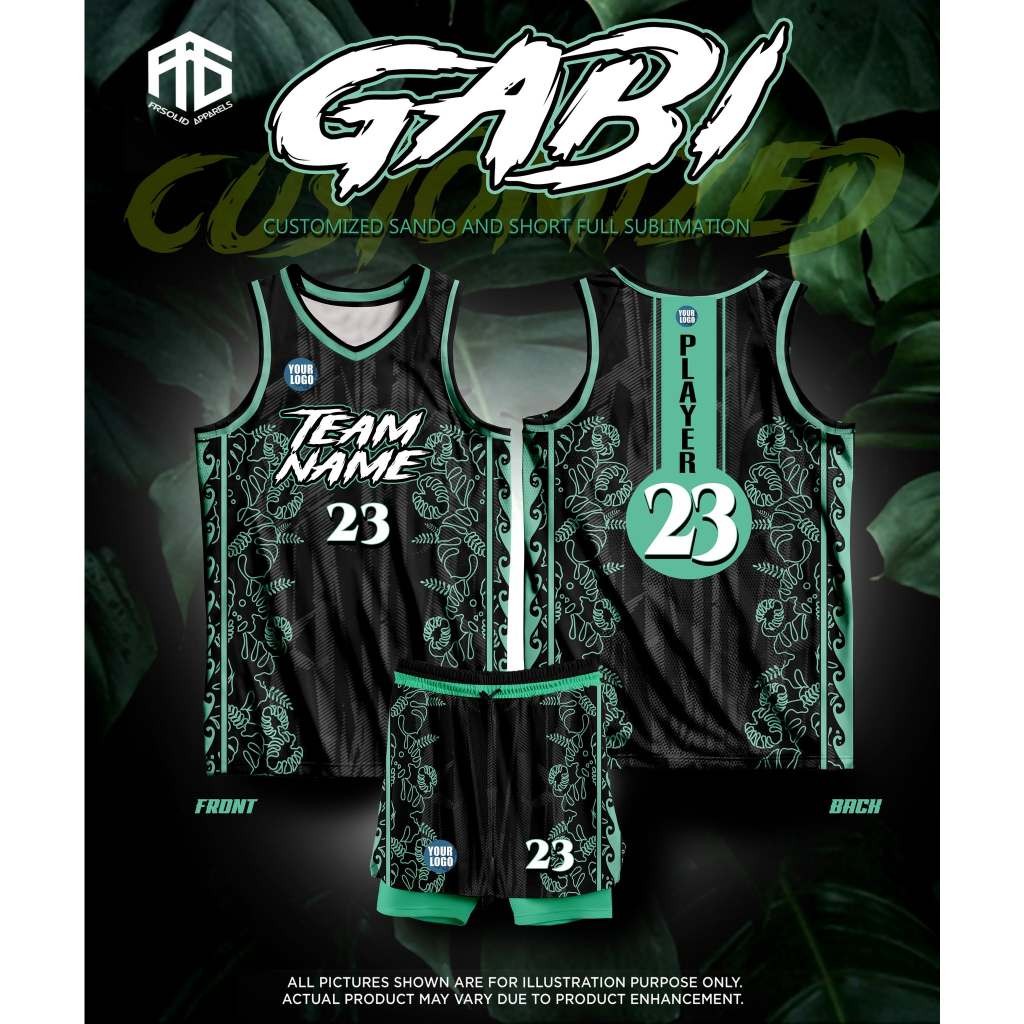 Nombre Y Número Personalizados Gratuitos 】 GABI FR CONCEPT Baloncesto Personalizado Corto Y ...