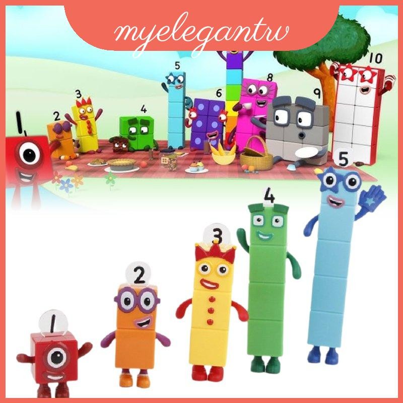 Numberblocks Jugar Figuras De Pvc Adorables Personajes Transformables ...