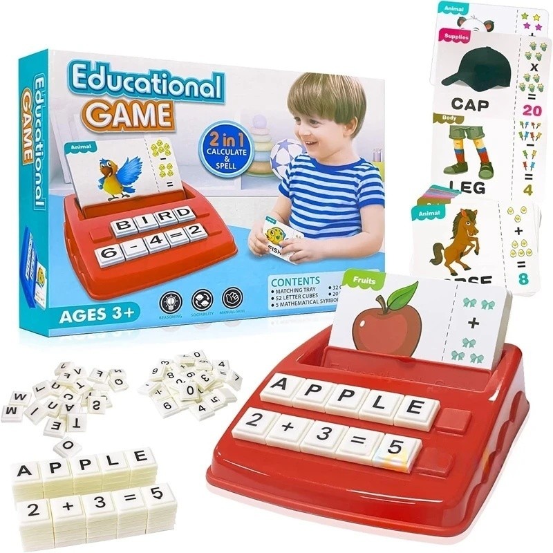 Juego De Letras Educativos 2 En 1 Y Cálculo Aprendizaje Juegos ...