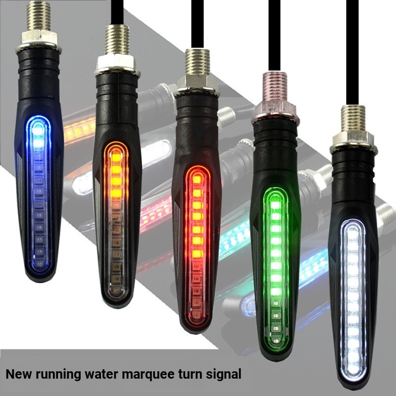 Señal De Giro Universal Para Motocicleta, Tipo Agua Fluida, Marquea Led ...